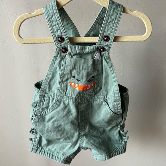 wonder nation | Bottoms | Monster Embroidered Overalls 3m | Poshmark
